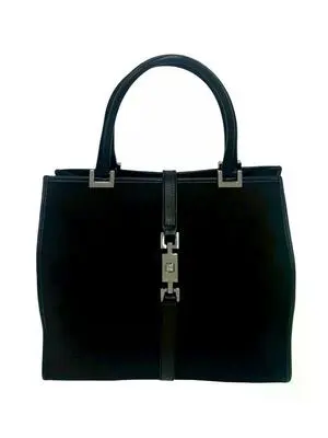 Gucci 2000-2015 Gg Canvas Jackie Handbag - Black