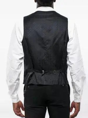Corneliani Patterned-jacquard Button-up Waistcoat