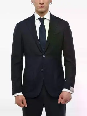 Corneliani Gate Single-breasted Blazer - Blue
