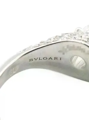 BVLGARI 950 Platinum Diamond Corona Ring