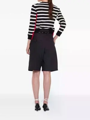 LA FETICHE Mitzi" Striped V-neck Sweater