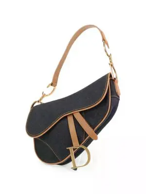 Dior Saddle Denim Shoulder Bag