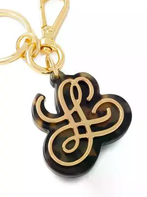 Luisa Spagnoli Ninfosi Tortoiseshell-effect Logo Keyring
