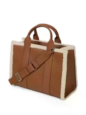 Karl Lagerfeld Rue St-guillaume Shearling Square Tote Bag