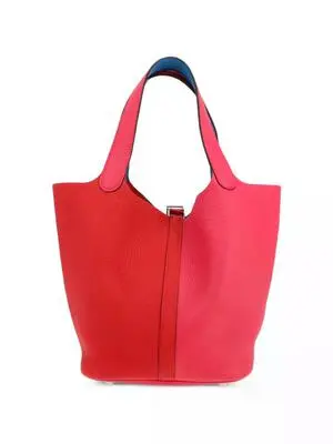Hermès 2022 Picotin Casaque Tote Bag - Red