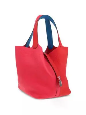 Hermès 2022 Picotin Casaque Tote Bag - Red