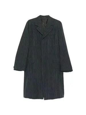 ROMEO GIGLI 1990s Stripe Single-breasted Coat