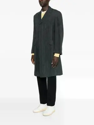 ROMEO GIGLI 1990s Stripe Single-breasted Coat
