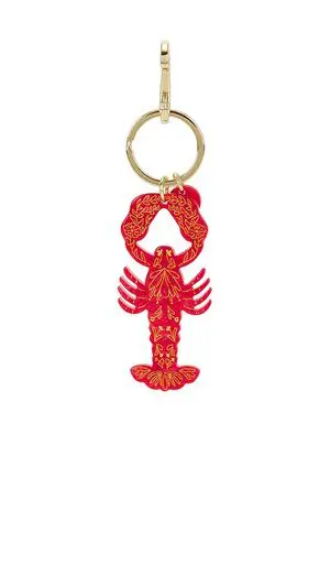 SOLAR ECLIPSE Hand-painted Lobster Bag Charm + Keychain