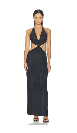 HAELO Caged Twist Maxi Dress