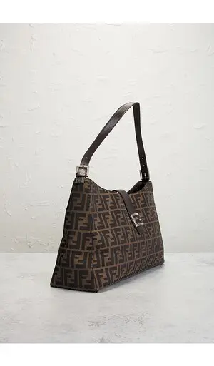 FWRD RENEW Fendi Zucca Shoulder Bag
