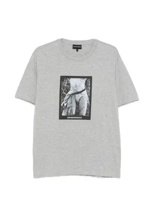 Emporio Armani Printed Cotton T-shirt