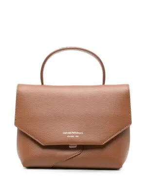 Emporio Armani Small Leather Handbag - Brown