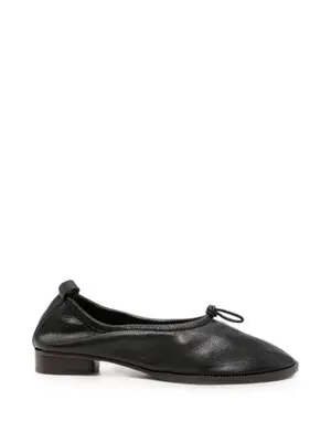 Hereu Puntera Leather Ballets - Black