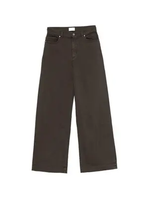 PAROSH Wide-leg Denim Jeans