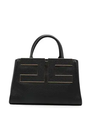 Elisabetta Franchi Faux Leather Tote Bag - Black