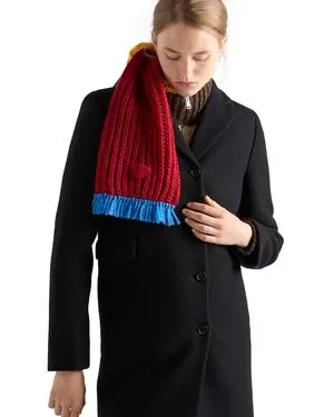 Prada Single-breasted Shetland Wool Coat