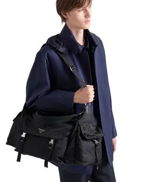 Prada Explore Re-nylon And Leather Duffel Bag