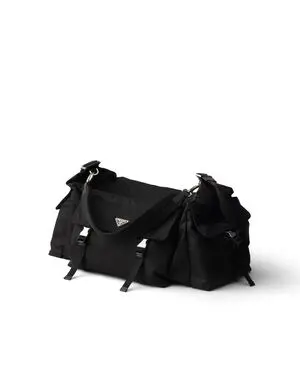 Prada Explore Re-nylon And Leather Duffel Bag