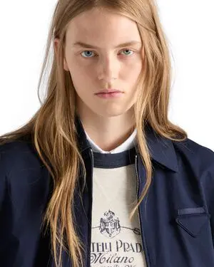 Prada Reversible Jersey Blouson Jacket With Classic Collar