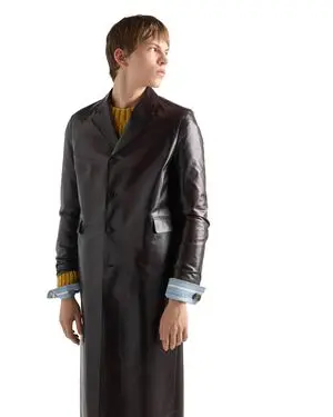 Prada Nappa Leather Coat