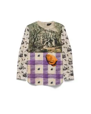 Prada Printed Cotton Shirt - Fern/azalea