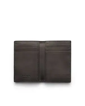 Prada Antiqued Leather Card Holder