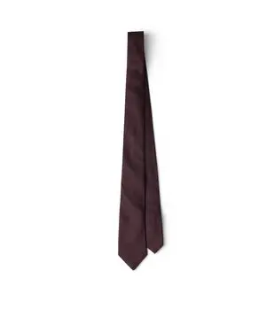 Prada Silk Tie - Plum