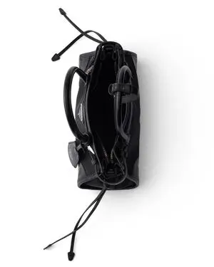 Prada Bonnie Small Re-nylon And Leather Handbag