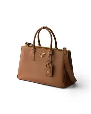 Prada Galleria Saffiano Leather Bag - Cognac