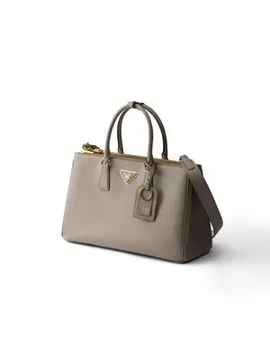 Prada Galleria Large Saffiano Leather Bag - Clay Grey