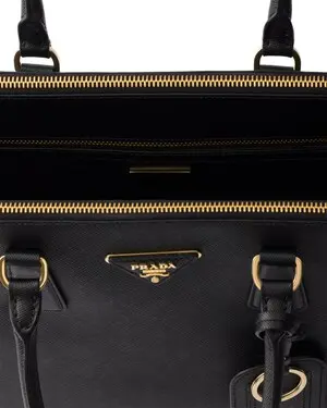 Prada Galleria Large Saffiano Leather Bag - Black