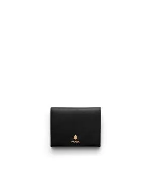 Prada Small Leather Wallet - Black