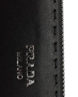 Prada Antiqued Leather Pouch