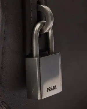 Prada Antiqued Leather Pouch