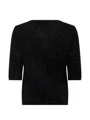 Fabiana Filippi Sequin Embellished Fine Knit Sweater