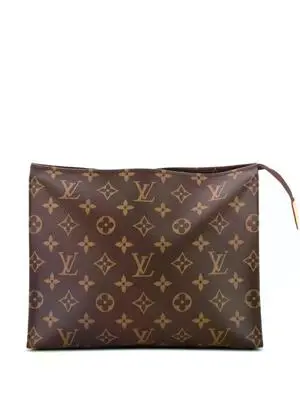 LOUIS VUITTON Monogram Canvas Toiletry Pouch 26 Clutch Bag - Brown