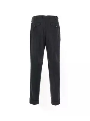PT TORINO Pleated Turn-up Trousers