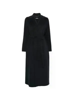 Max Mara Poldo Belted Coat - Blue