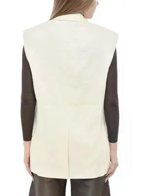 Helmut Lang Double-breasted Padded Shoulder Vest