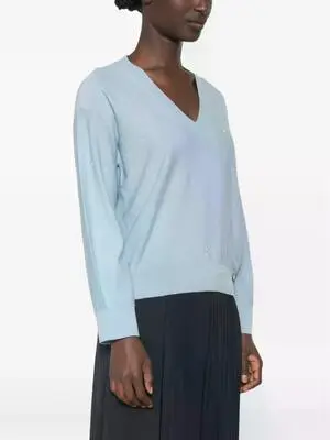 Herno Sequin-embellished V-neck Sweater