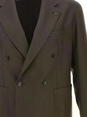 Tagliatore Double-breasted Virgin Wool Blazer