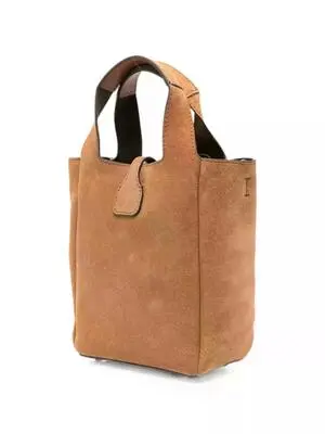 Hogan Logo-plaque Suede Tote Bag