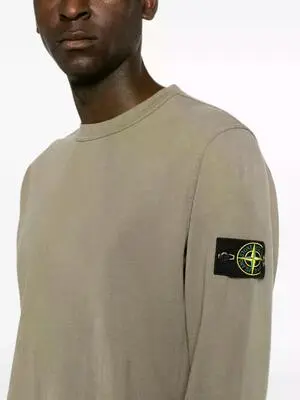 Stone Island Logo-patch Sweatshirt - Green