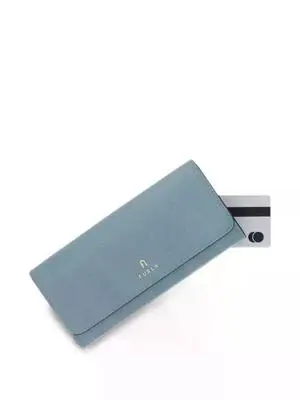 Furla Logo-plaque Grained Leather Wallet