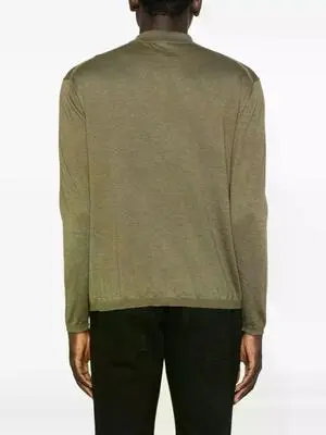 Saint Laurent Long-sleeve Knitted Polo Shirt
