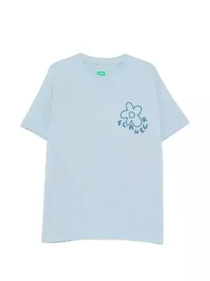 FLANEUR Blossom Graphic-print T-shirt - Blue