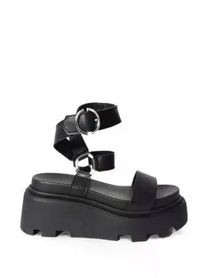 ALTERCORE Marilla Buckle-fastening Platform Sandals - Black
