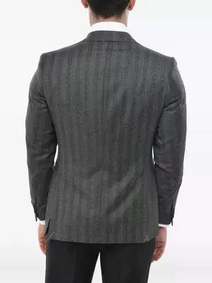Corneliani Herringbone-pattern Wool Blazer