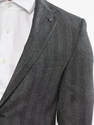 Corneliani Herringbone-pattern Wool Blazer